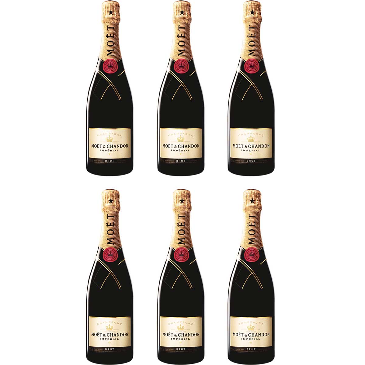 Buy Moet & Chandon Imperial Brut Champagne NV (6 Bottles) | Wines Online Singapore